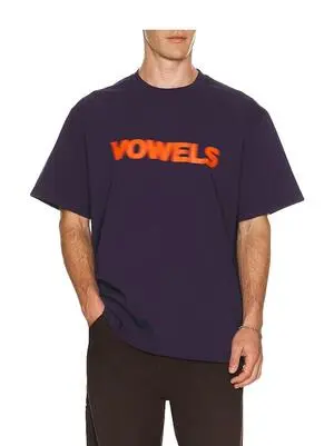 VOWELS Blur Tee In . Also - Navy