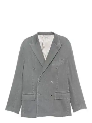 PENCE 1979 Angelo Double-breasted Denim Jacket - Grey