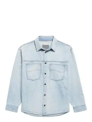 Balenciaga Denim Long Sleeve Shirt - Blue
