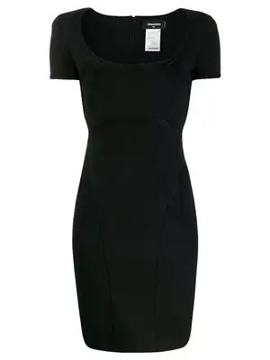 Dsquared2 Fitted Mini Dress - Black