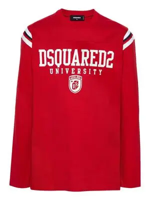 Dsquared2 Varsity Logo-print T-shirt - Red