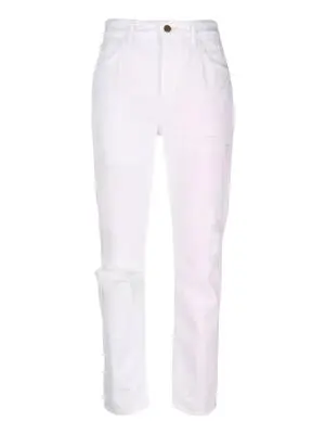 WASHINGTON DEE-CEE Slim-cut Ripped Jeans - White