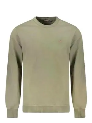 NAPAPIJRI Logo-embroidered Crew-neck Sweater - Green