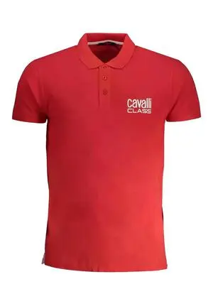 Roberto Cavalli Logo-embroidered Polo Shirt - Red