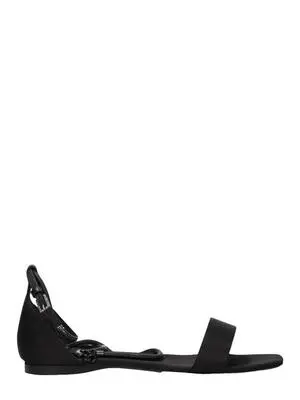 Max Mara Crystal-embellished Satin Sandals - Black