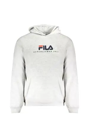 FILA Logo Detail Hoodie - Grey