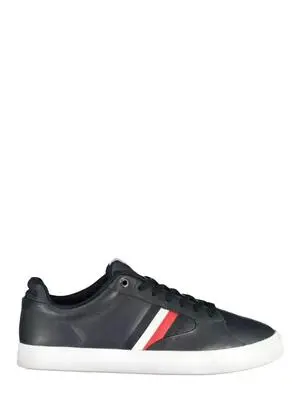 Tommy Hilfiger Side-Stripe Leather Sneakers Blue