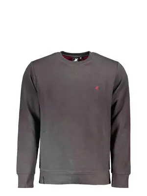 U.S. Grand Embroidered-logo Crew-neck Sweatshirt - Grey