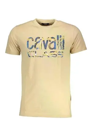 Roberto Cavalli Logo-print Crew-neck T-shirt Neutrals