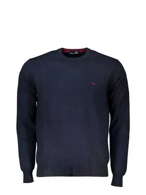 HARMONT & BLAINE Embroidered Crew-neck Sweatshirt - Blue