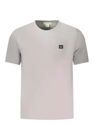 Calvin Klein Logo-patch T-shirt - Grey