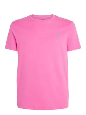 Polo Ralph Lauren Cotton Custom Slim-fit T-shirt Pink