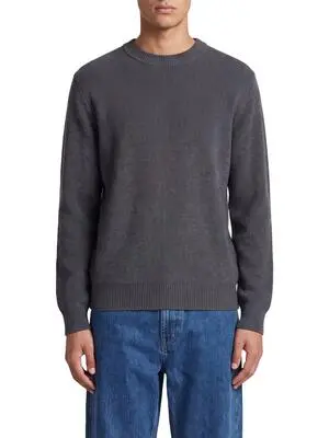 GOLDEN GOOSE Cotton Blend Knit Sweater - Grey