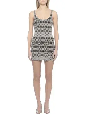 MISSONI Missoni Geometric Print Knit Mini Dress