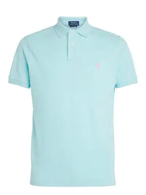 Polo Ralph Lauren Cotton Mesh Custom-fit Polo Shirt - Blue