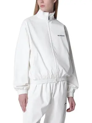 Balenciaga Back Track Jacket - White