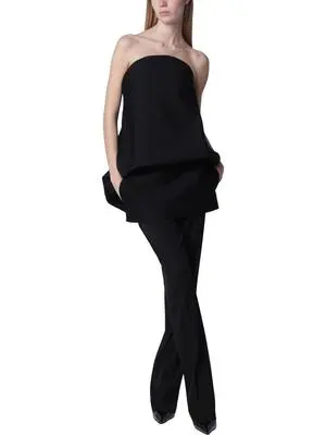 Balenciaga Mini Balloon Bustier Dress - Black