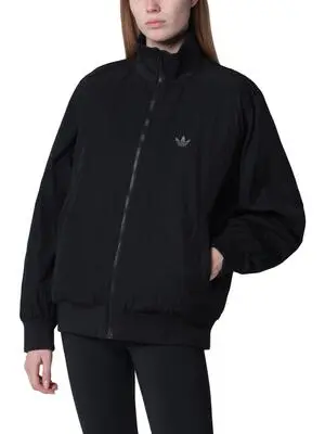 ADIDAS ORIGINALS Oversized Nylon Bomber Jacket - Black