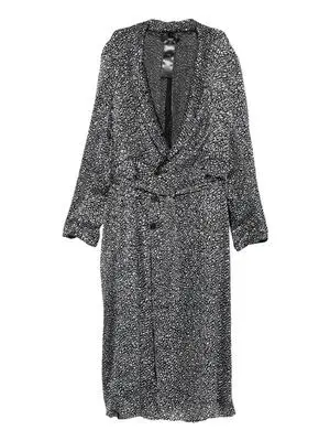 SAPIO Shawl-lapel Coat - Black