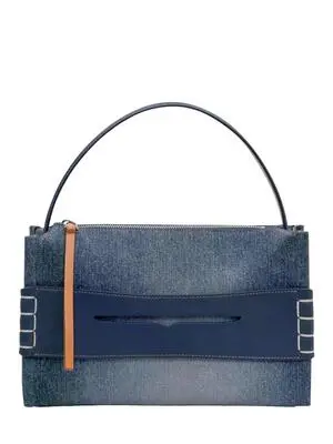 JW Anderson Loafer Denim Tote Bag - Blue