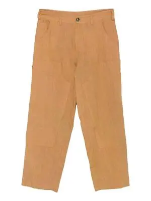 AMARANTO Belt-loops Trousers - Neutrals