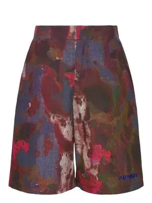 OAMC Printed Vapor Shorts - Red