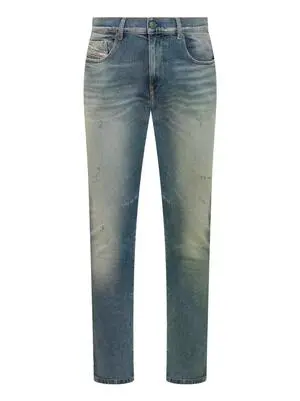 DIESEL® D-strukt Button-fastening Jeans - Blue