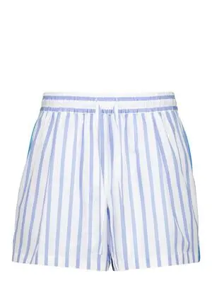 Dolce & Gabbana Striped Cotton Shorts - Blue
