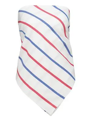 MARRAKSHI LIFE Stripe 57 The Triangle Cotton Sleeveless Top - Multicolour