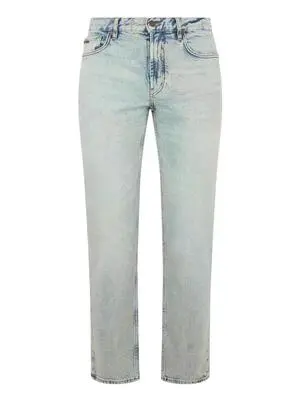 Emporio Armani Logo-plaque Jeans - Blue