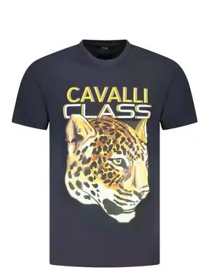 Roberto Cavalli Leopard-print T-shirt Blue