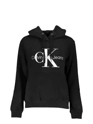 Calvin Klein Logo-Print Hoodie Black