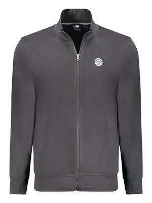 NORTH SAILS Logo-Patch Zip-Up Sweatshirt Grey