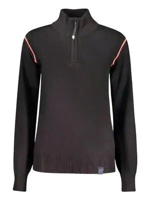 NORTH SAILS Contrast-piping Half-zip Sweater - Black