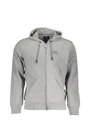 LA MARTINA Zip-up Cotton Hoodie - Grey