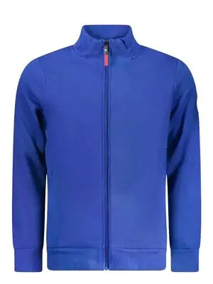 NORWAY 1963 Logo-patch Zip-up Sweater - Blue