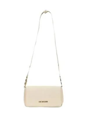 Moschino Logo-plaque Crossbody Bag - Neutrals