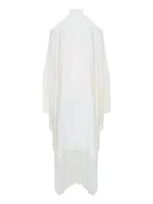 TALLER MARMO Divina Fringe-trimmed Kaftan Dress - White