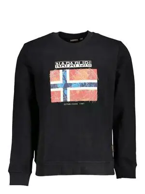 NAPAPIJRI Graphic-print Crew-neck Sweater - Black