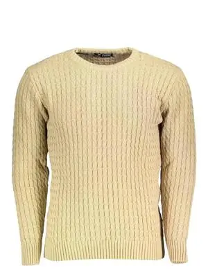 U.S. Grand Cable-knit Sweater With Elbow Patches - Neutrals