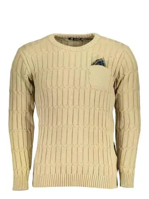 U.S. Grand Cable-knit Sweater With Chest Pocket - Neutrals
