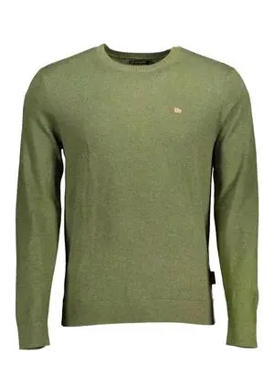 NAPAPIJRI Logo-Patch Crew-Neck Sweater Green