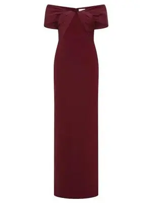 Rebecca Vallance Off-shoulder Cava Dress - Red