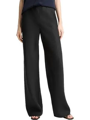 Vince Collette Linen Bias Pants Black