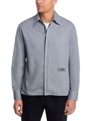 MAISON MARGIELA Long Sleeve Number Graphic Shirt - Black
