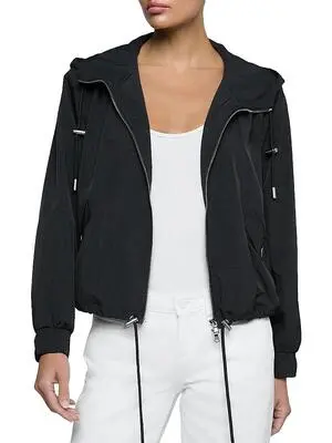 L'Agence Miro Windbreaker Jacket - Black