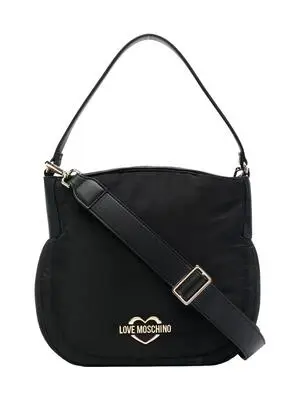 Moschino Heart Logo-plaque Tote - Black