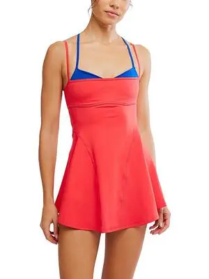 Free People Baseline Tennis Dress - Grapefruit
