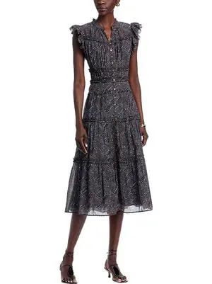 AREA STARS Kamala Dress - Navy Multi