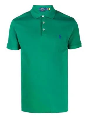 Polo Ralph Lauren Polo Ralph Lauren Stretch-Cotton Polo Shirt With Signature Pony Motif Green